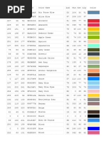 Roblox Color Codes and Values Guide | PDF | Grey | Color
