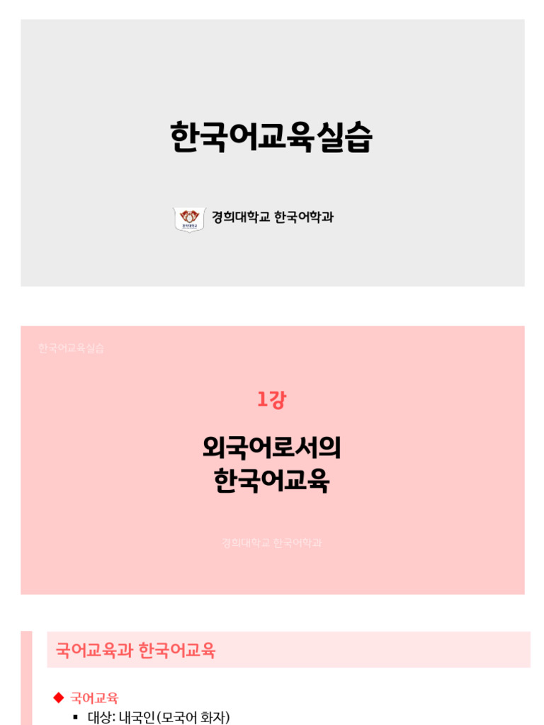 한국어교육실습_강의교재_합본 | PDF