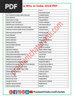 Indian Order of Precedence List | PDF | Government | Positions Of Authority