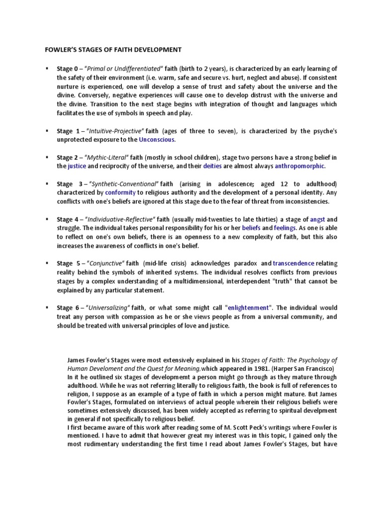 Theories of Spiritual Development | Faith | Spirituality