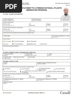 AIP Work Permit Application Form IMM 0156 | PDF