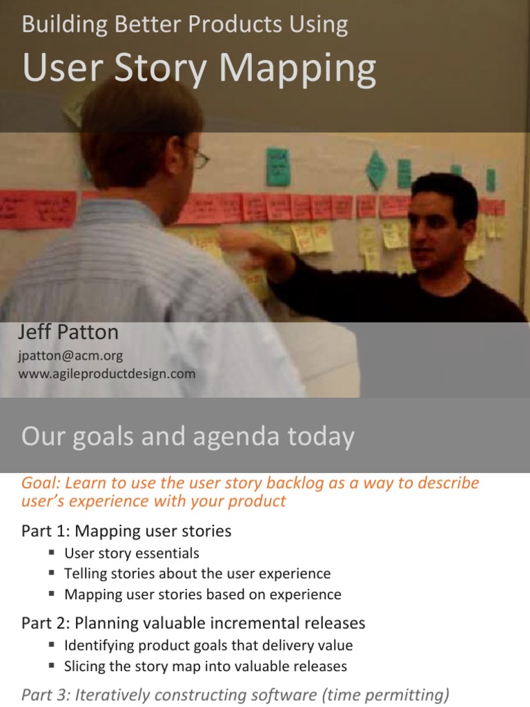 Patton User Story Mapping | PDF | Agile Software Development | Scrum (Software Development)
