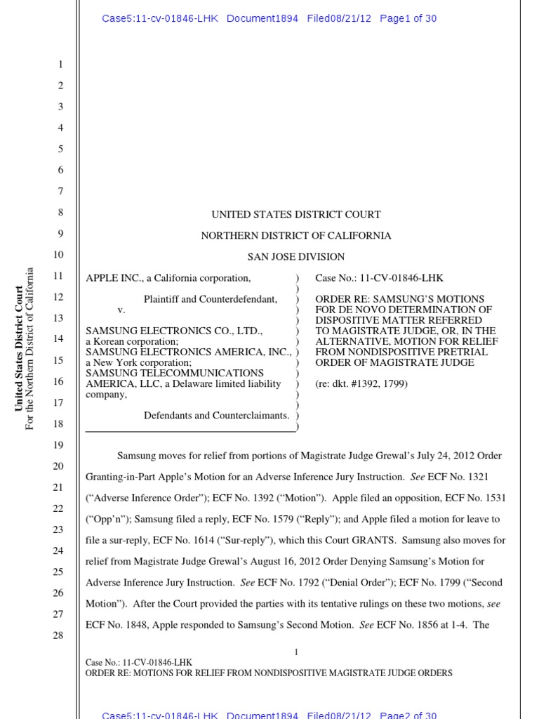 Evidence Spoliation Order | Lawsuit | Evidence