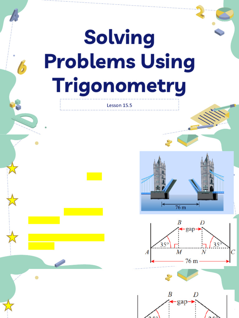 15.5 Solving Problem Using Trigonometry | PDF