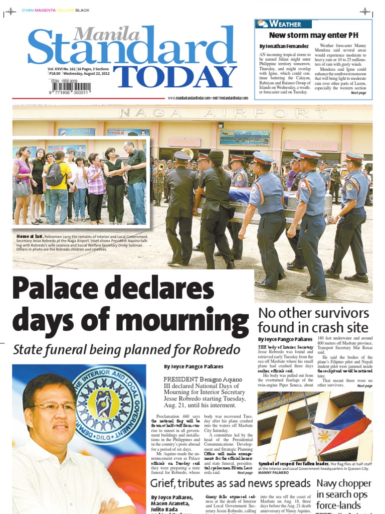 Manila Standard Today - August 22, 2012 Issue | PDF | Catholic Church ...