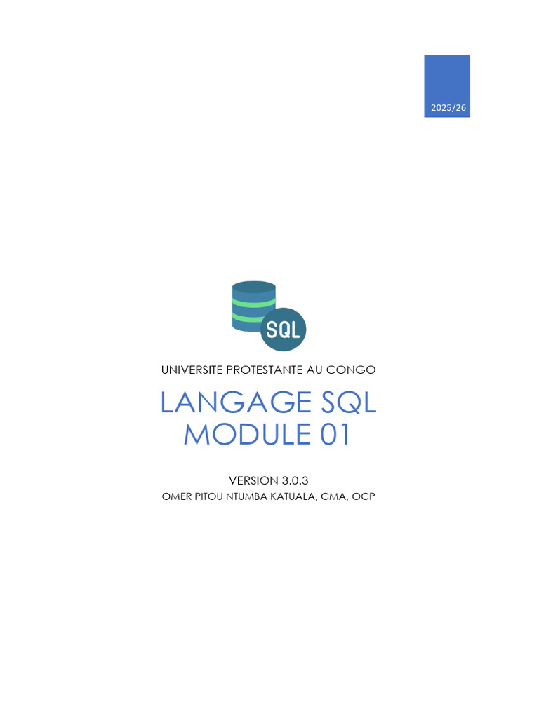 langage-sql-module-01-theorie-v3.0.3 | PDF