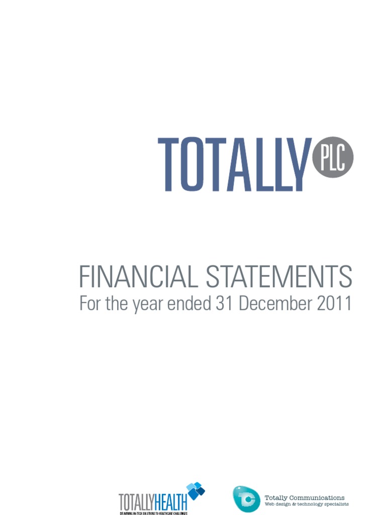 Totally PLC Report For Print | PDF | Financial Statement | Going Concern