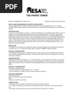Newspaper Tower Building Challenge | PDF | Tower | Engineering Design ...