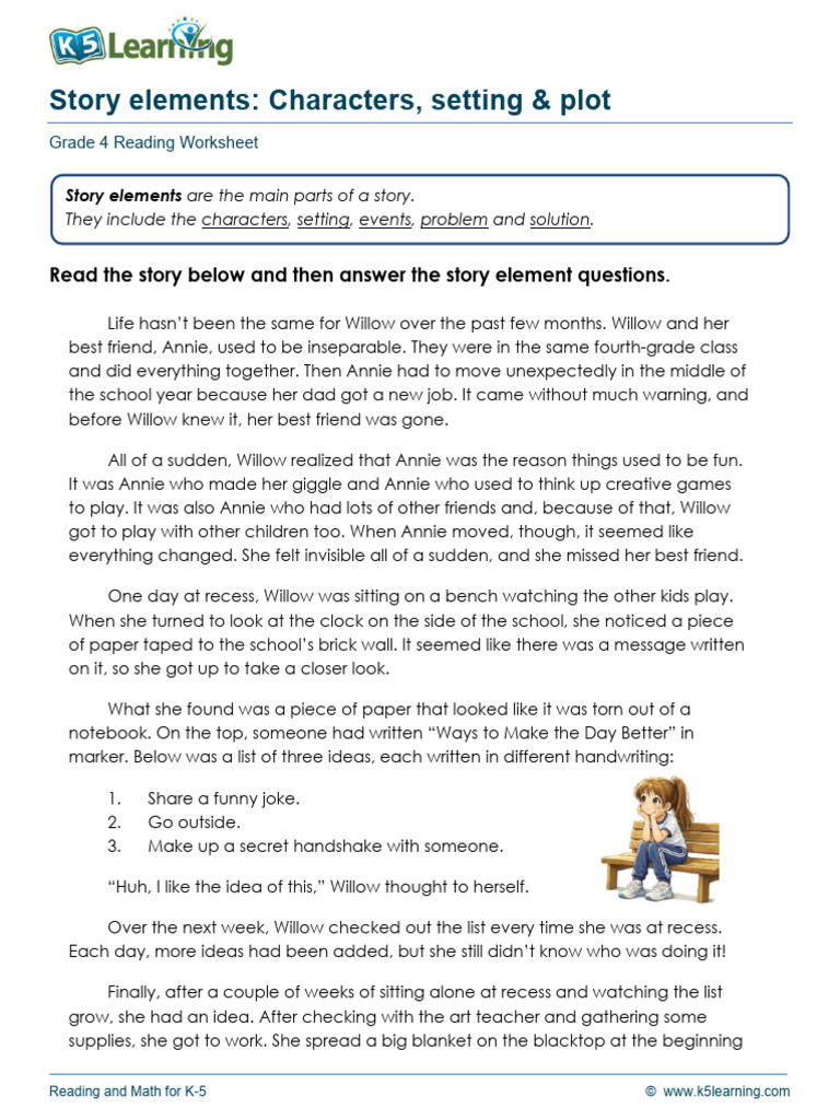grade-4-character-setting-plot-a5v | PDF
