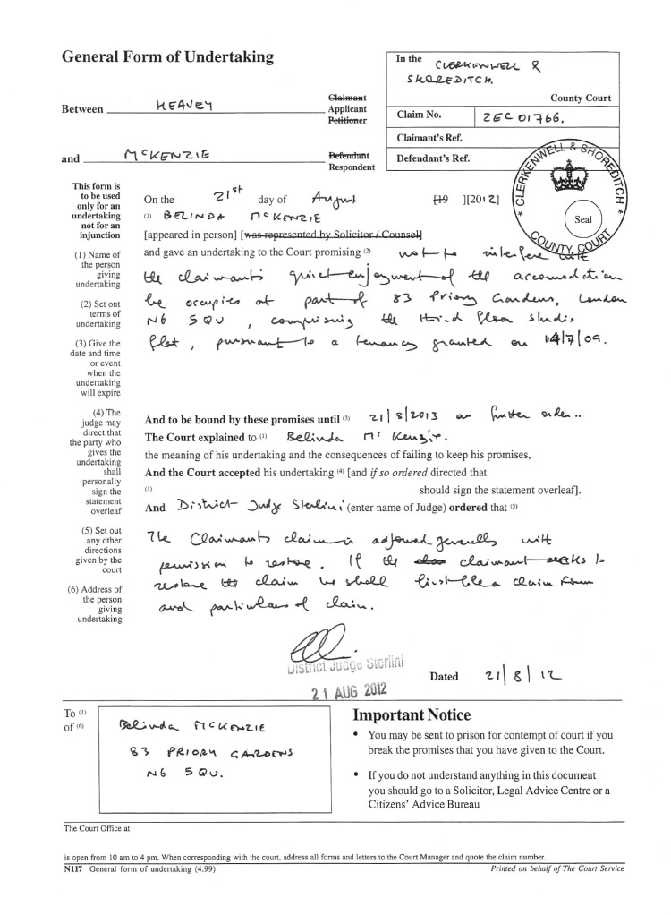 General Form of Undertaking | PDF