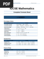 OCR GCSE Maths Higher Tier Formulae Sheet | PDF | Area | Mathematics