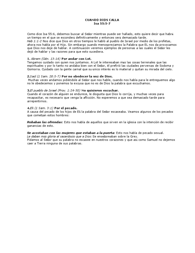 Cuando Dios Calla | PDF | Artes del Lenguaje y Comunicación | Estudios ...