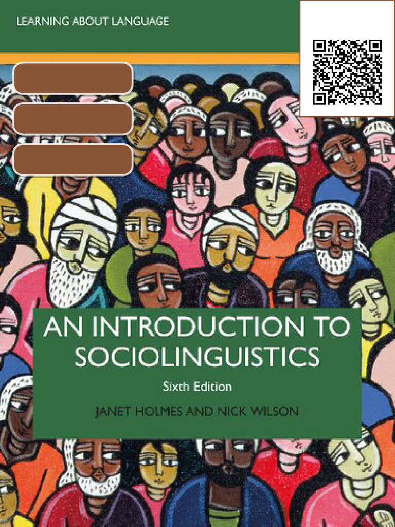 An Introduction to Sociolinguistics 6th Edition Janet Holmes Ebook PDF ...