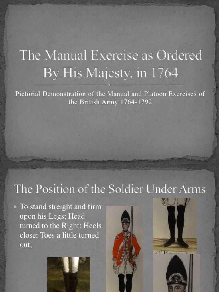 The Manual of Arms | PDF | Hand | Musket
