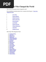 Top 100 Influential Figures in History | PDF