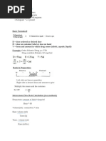 Dopamine Infusion Calculation Guide | PDF