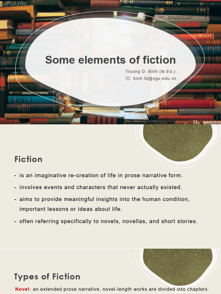 Some elements of fiction | PDF | Narration | Literary Theory