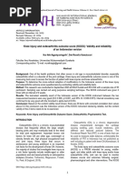 KOOS Knee Survey in Spanish (US) | PDF | Knee | Osteoarthritis