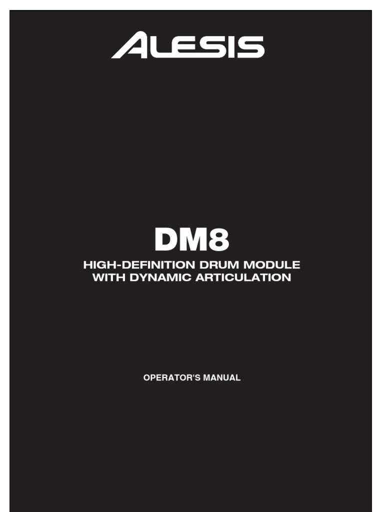 Alesis DM8 Pro | PDF | Drum Kit | Audio Engineering