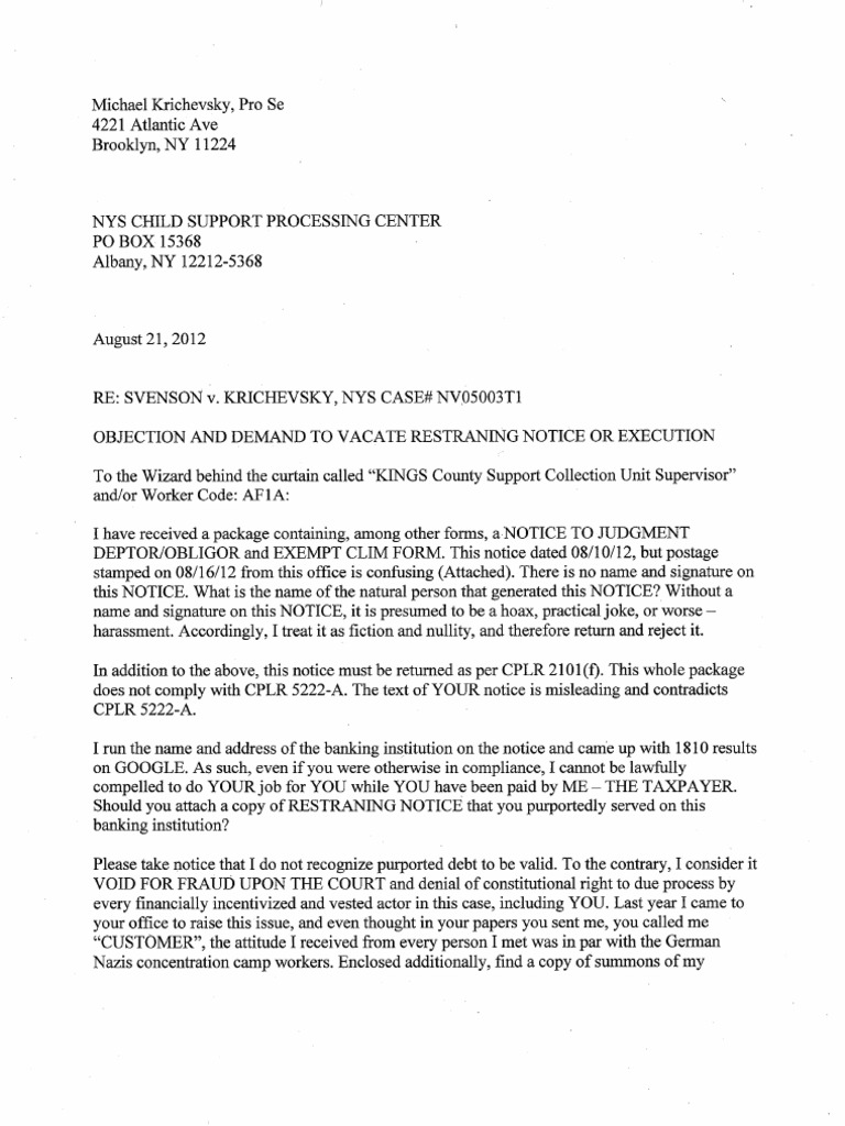 Child Support Collection Letter | PDF | Welfare | Alimony