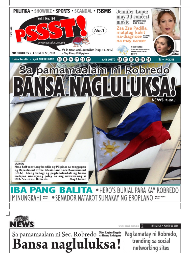 PSSST Aug 22 2012 Issue | PDF