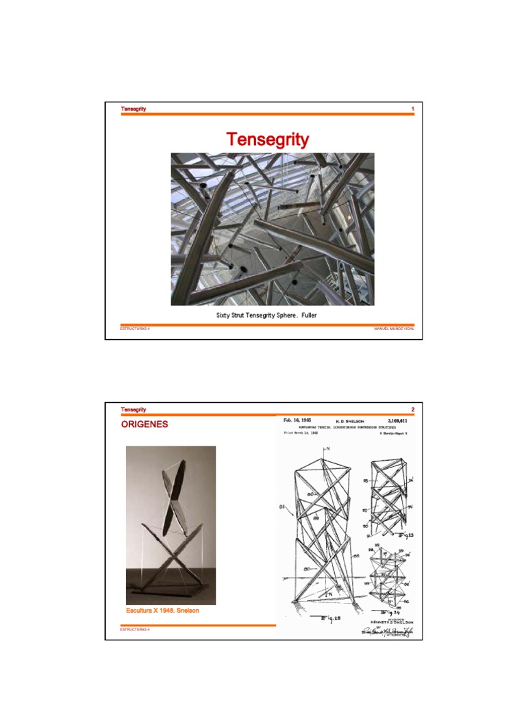 Estructuras de TensEgrity | PDF | Ingeniería estructural | Naturaleza