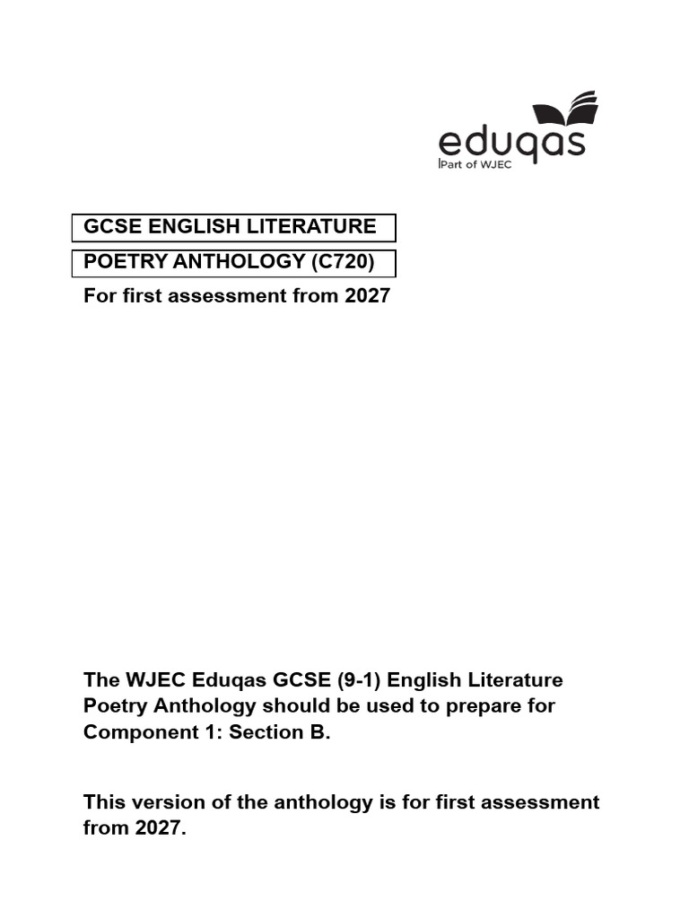 new-poetry-anthology-for-first-examination-in-2027-mlp-18pt | PDF