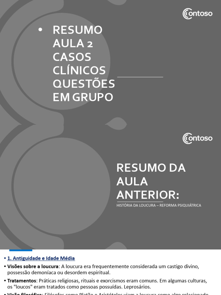 AULA 2 Modelos de atenção em saúde mental.pptx (1) | PDF | Saúde mental ...