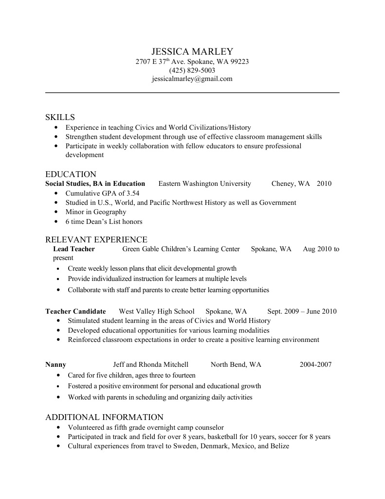 Jessica Marley: Experienced Civics and History Educator | PDF | Social ...