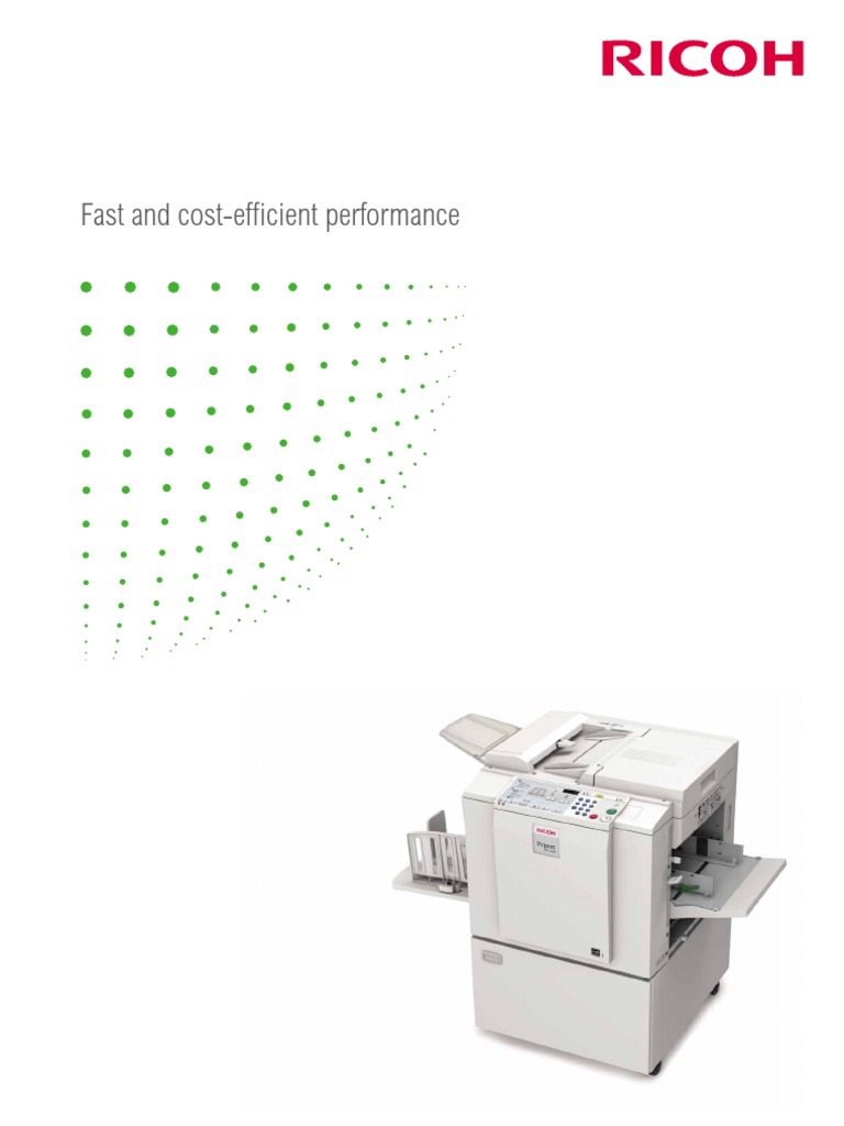 Ricoh DX2330 DX2430 | PDF | Printer (Computing) | Art Media