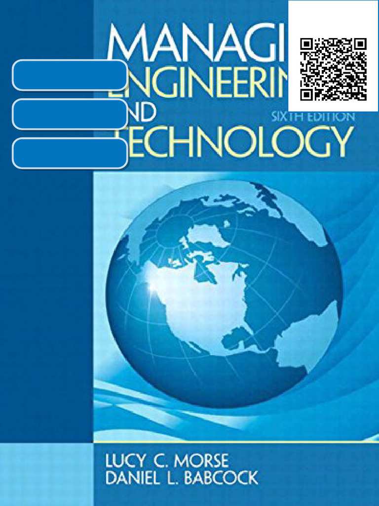 Managing Engineering and Technology 6th Edition, Ebook | PDF