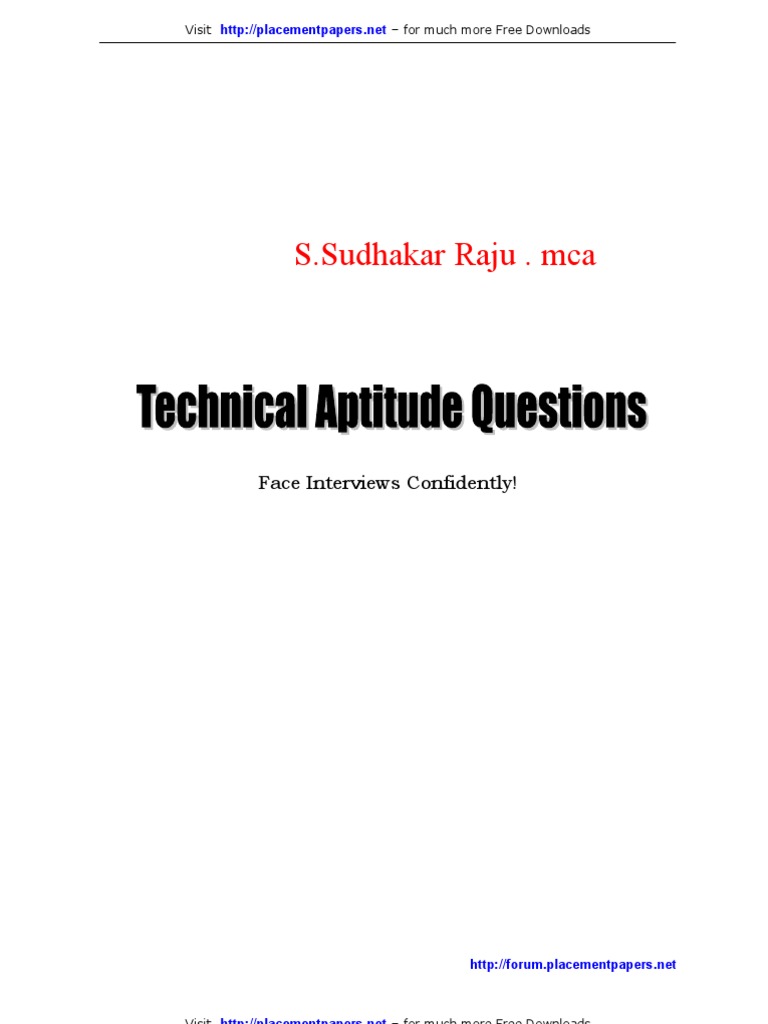 Aptitude Papers | PDF | Pointer (Computer Programming) | C (Programming Language)