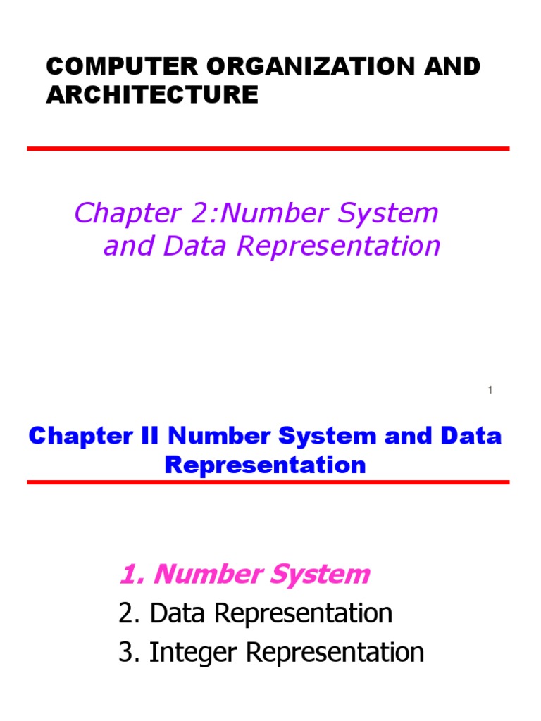 Number Systems and Data Representation | PDF | Binary Coded Decimal | Ascii