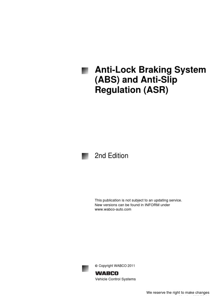 Abs & Asr | PDF | Anti Lock Braking System | Valve
