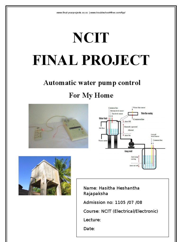 Water Pump Control System | PDF | Rectifier | Capacitor