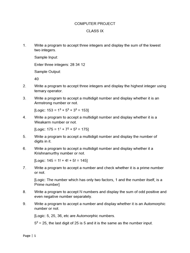 Project Class IX 2025-26 | PDF