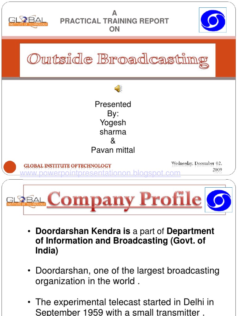 Doordarshan | PDF | Video | Camera