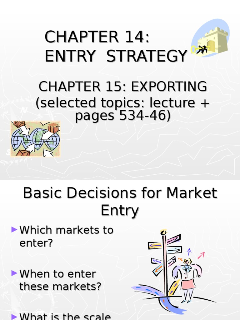 Entry Strategy & Strategic Alliances & Exporting | PDF | Letter Of ...