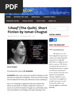 The Quilt by Ismat Chughtai | PDF