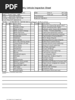 Vehicle Handover Checklist | PDF | Vehicles | Car