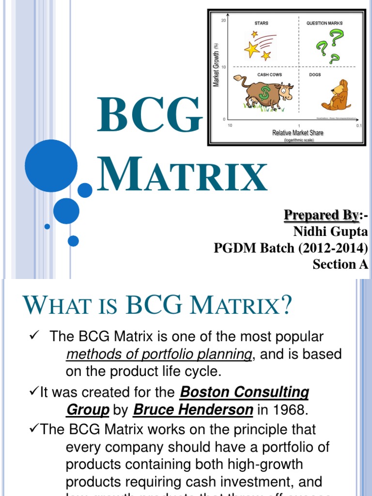 BCG Matrix | PDF | Market Share | Marketing