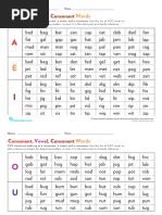 VCCV and VCCCV Syllable Patterns | PDF