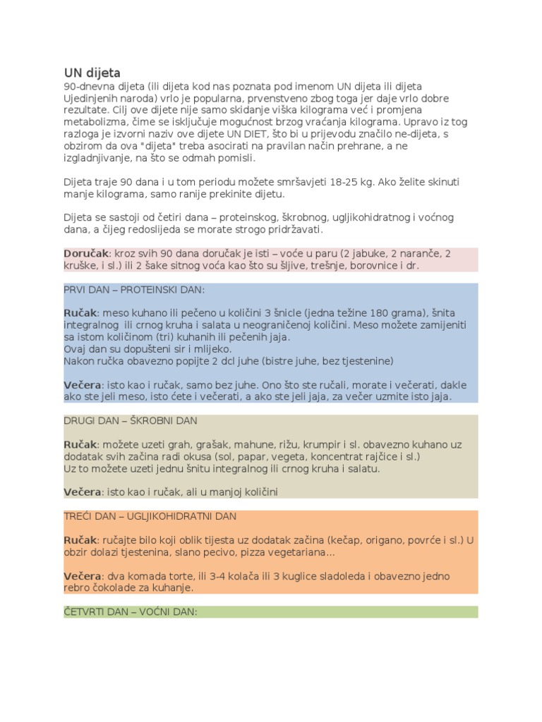 UN Dijeta | PDF