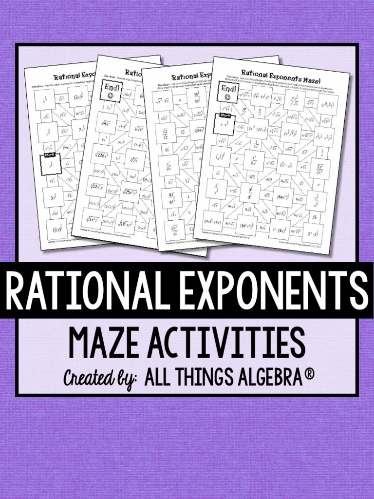 rational_exponents_maze_activities | PDF | Exponentiation ...
