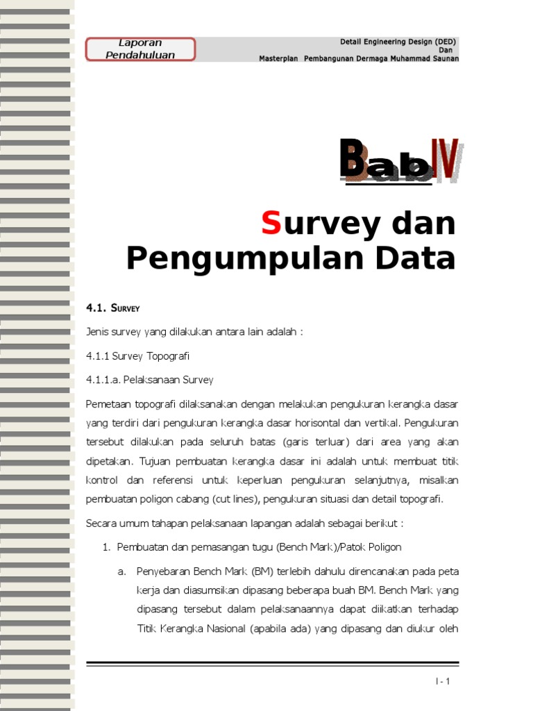 Survey Topografi Dermaga Muhammad Saunan | PDF