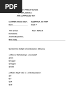 Grade 7 Natural Science Exam Paper | PDF | Chemical Substances | Water