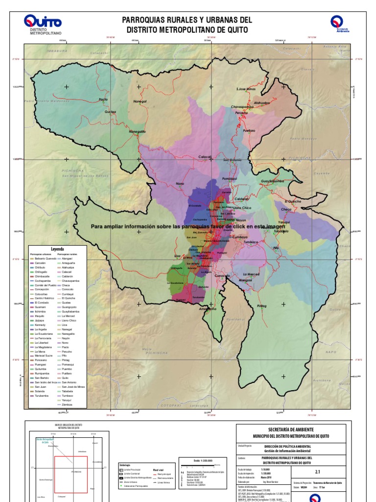 Mapa de Parroquias de Quito | PDF | Geomática | Tecnología geográfica