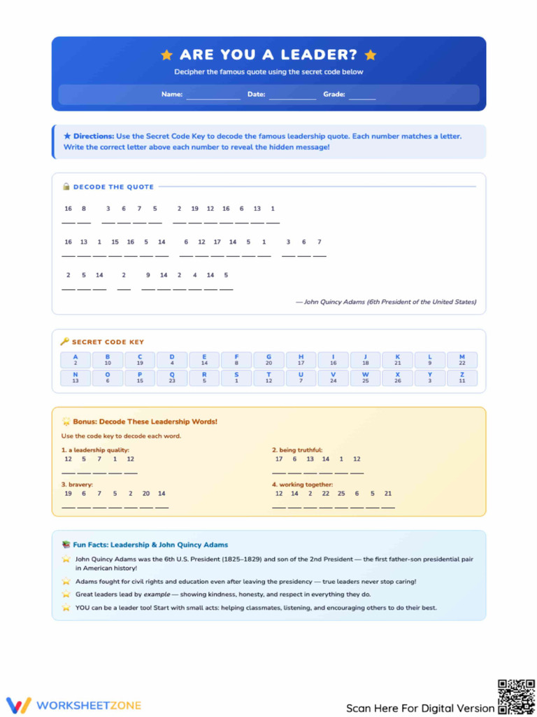 Crack the Code Practice Worksheet | PDF