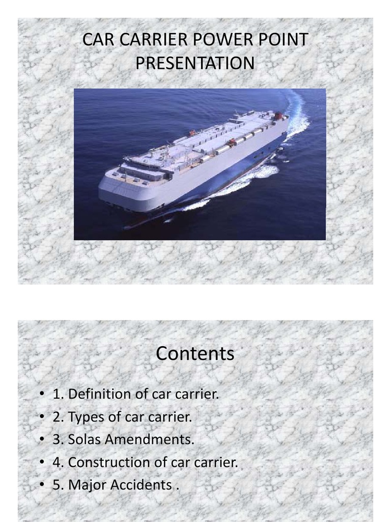 Types of Car Carriers Explained | PDF | Ventilation (Architecture) | Ships