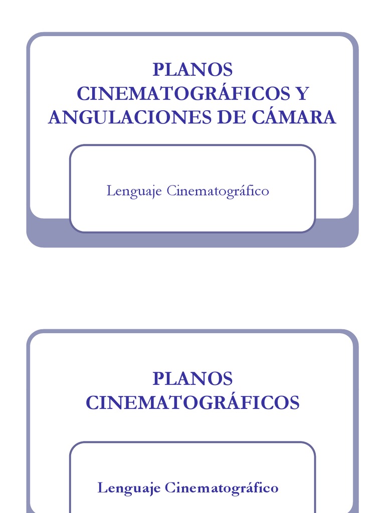 Tipos de Planos y Angulaciones en Cine | PDF | Naturaleza | Narrativa